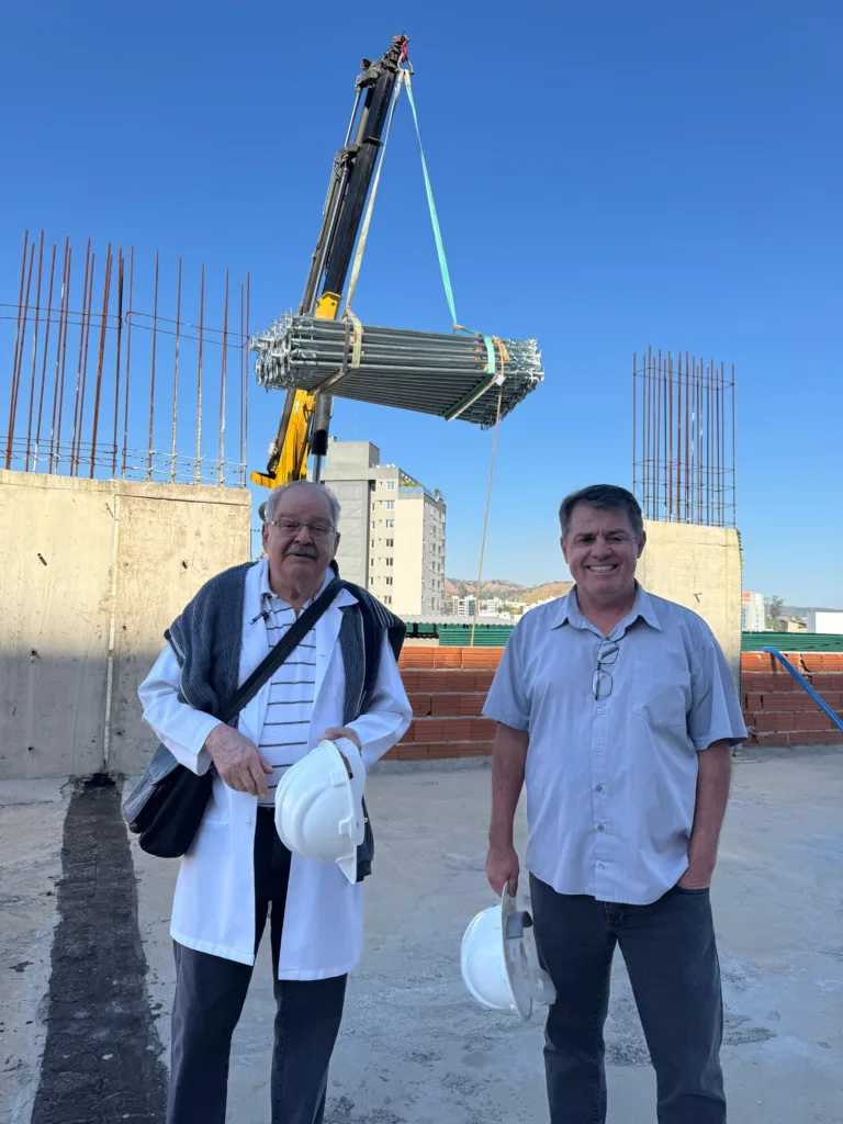 Vigas para a obra do Hospital Arnaldo Gavazza