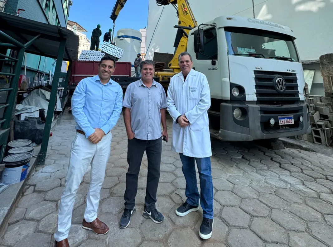 Vigas para a obra do Hospital Arnaldo Gavazza